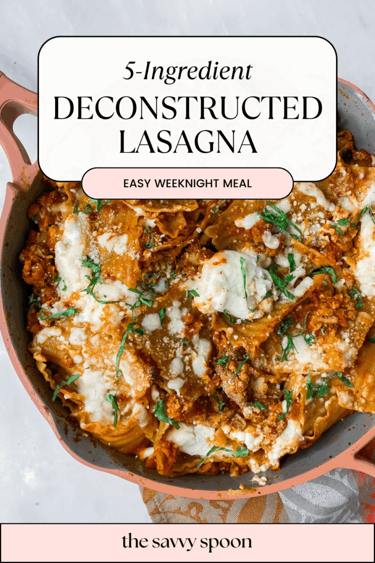Easy 5-Ingredient Deconstructed Lasagna Recipe